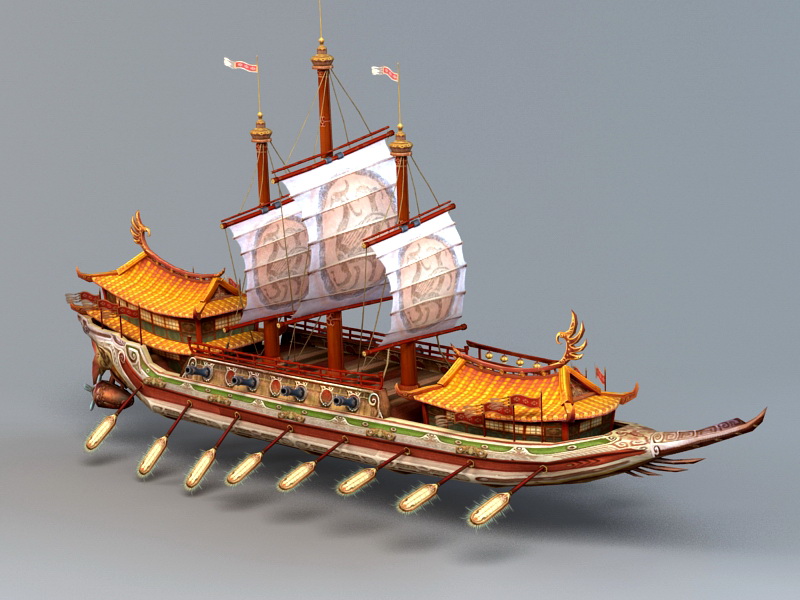 Ancient Chinese Ship 3D Model Download For Free Ancient Chinese Ship 3D Model Download For Free